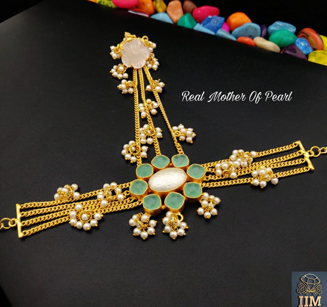 Gold Hand Harnesses Elegant Statement, Bridal