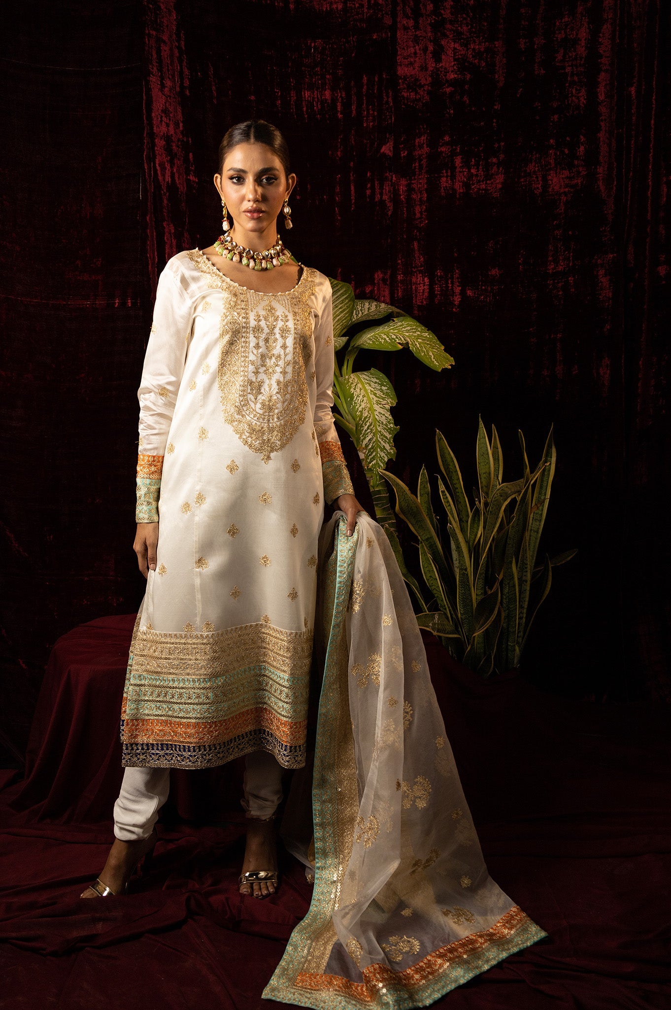 Sheharzaad Sheesha Silk Dress: Luxury Collection
