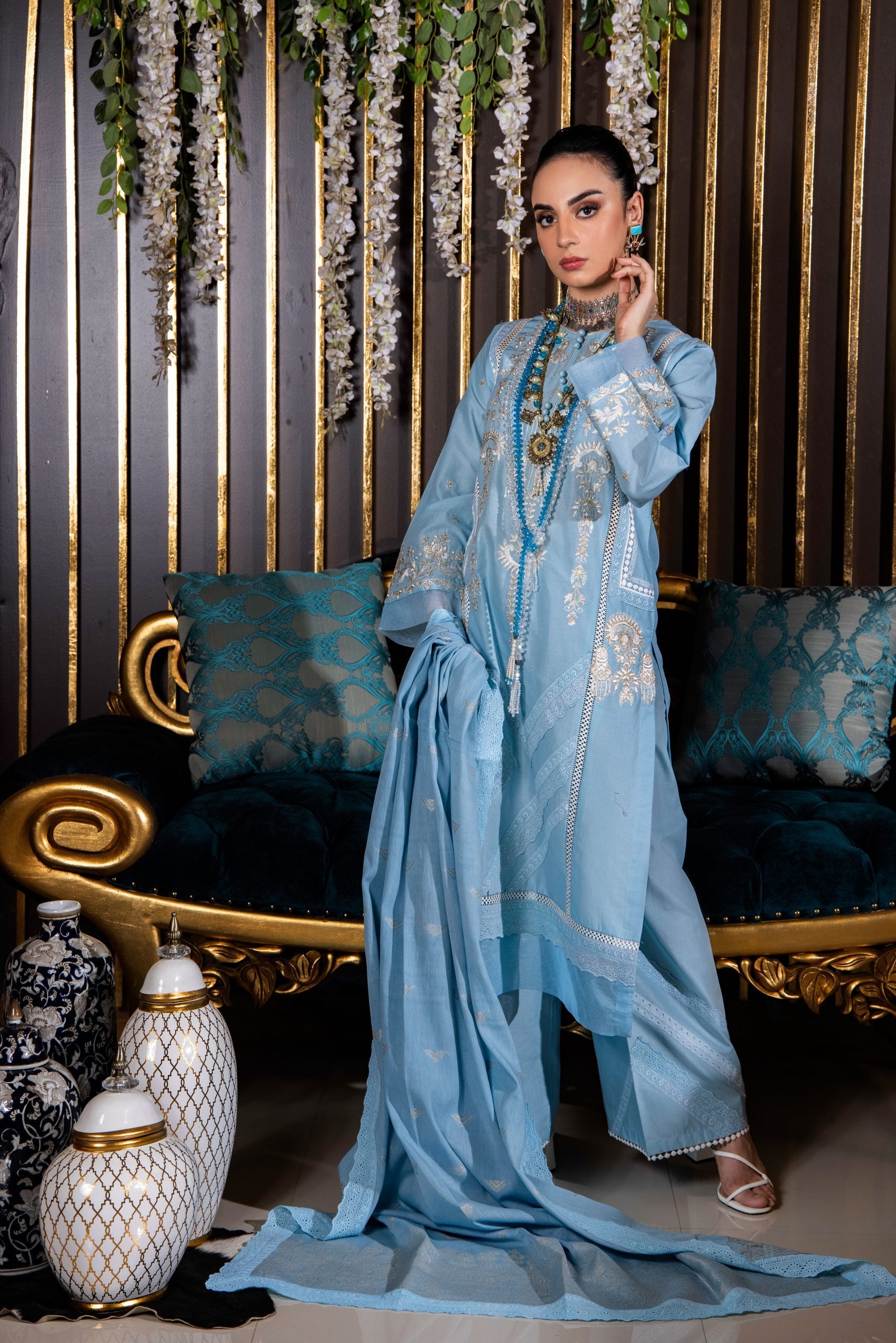 Feroza Dress Timeless Elegance Meets Bold Statement Style.